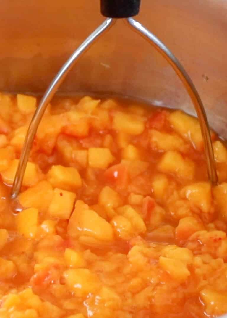 The BEST Homemade Peach Jam - Barefeet In The Kitchen
