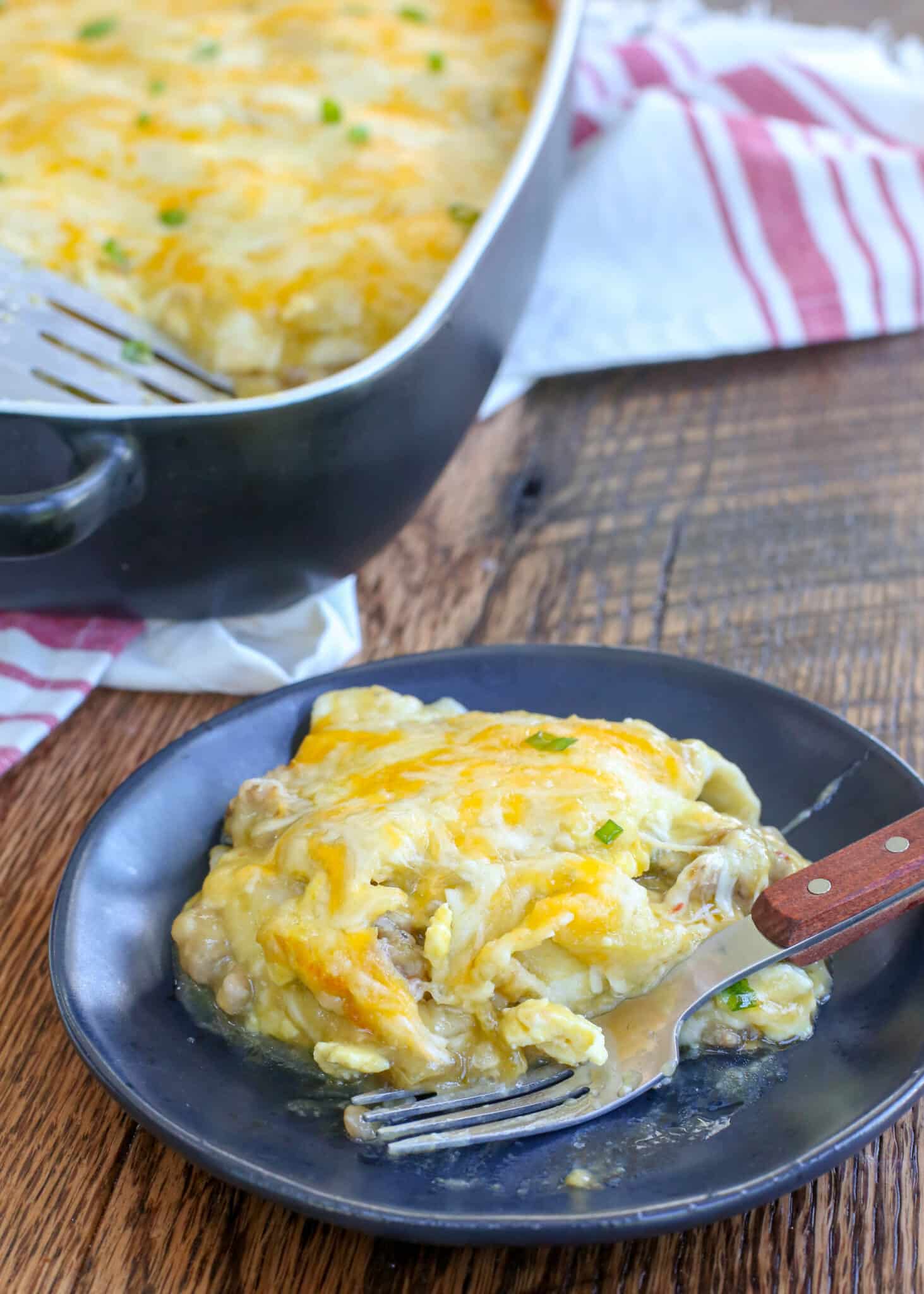 Breakfast Enchiladas - Barefeet in the Kitchen