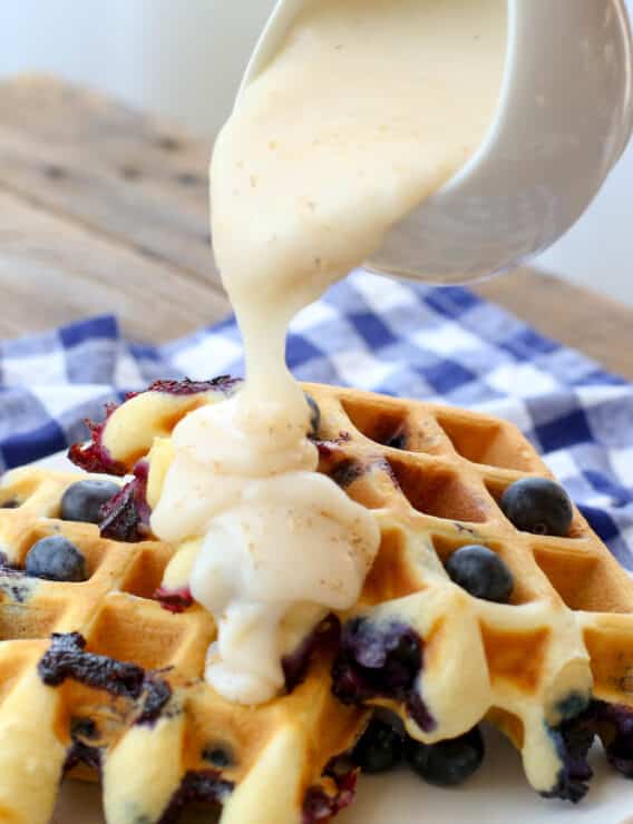 Perfect Every Time Homemade Waffles - Barefeet in the Kitchen