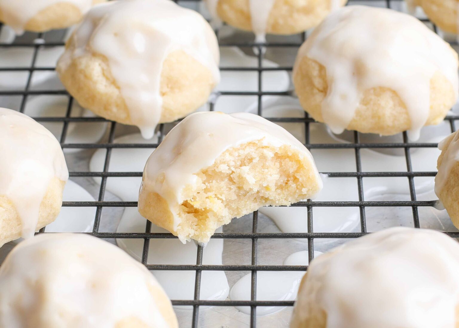 Glazed Lemon Drop Cookies - Barefeet in the Kitchen