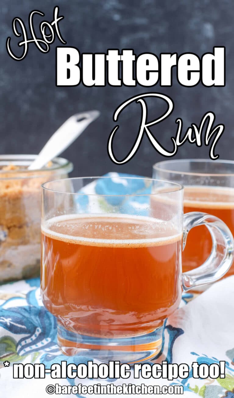 {Non-Alcoholic} Hot Buttered "Rum" - Barefeet in the Kitchen