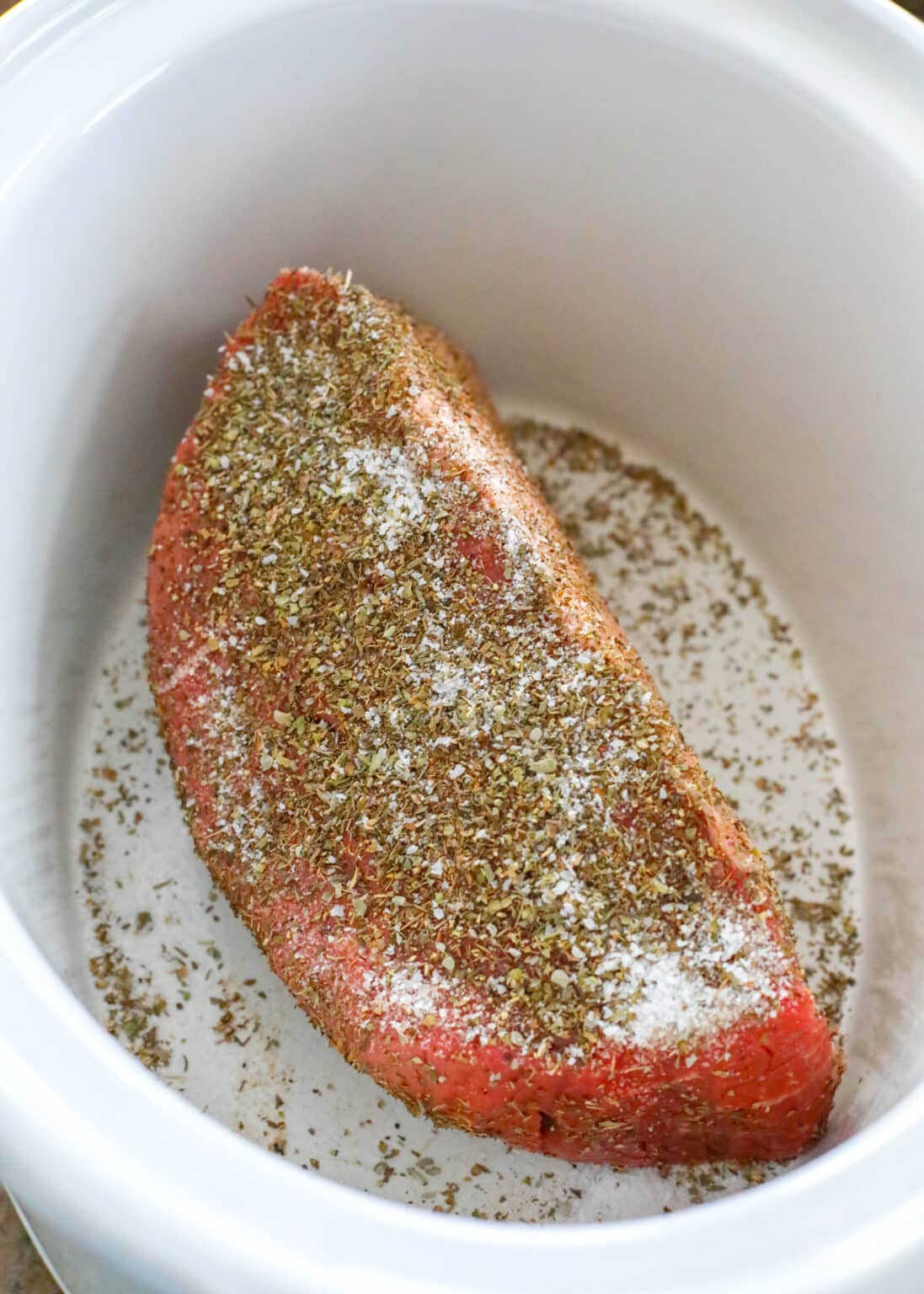 {Slow-Cooker} Italian Red Wine Roast Beef - Barefeet in the Kitchen