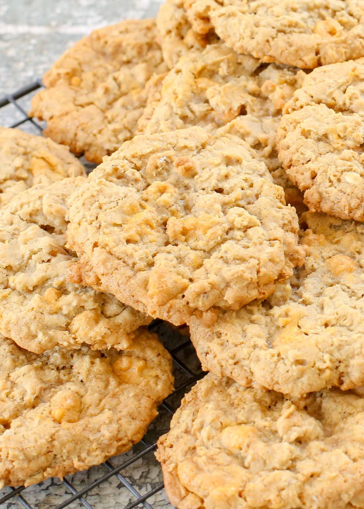 Soft and Chewy Oatmeal Butterscotch Cookies - Barefeet in the Kitchen