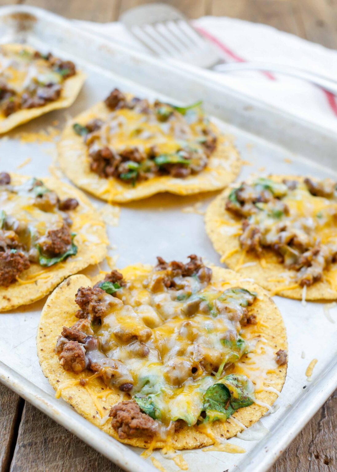 Easy Beef Tostadas - Barefeet in the Kitchen
