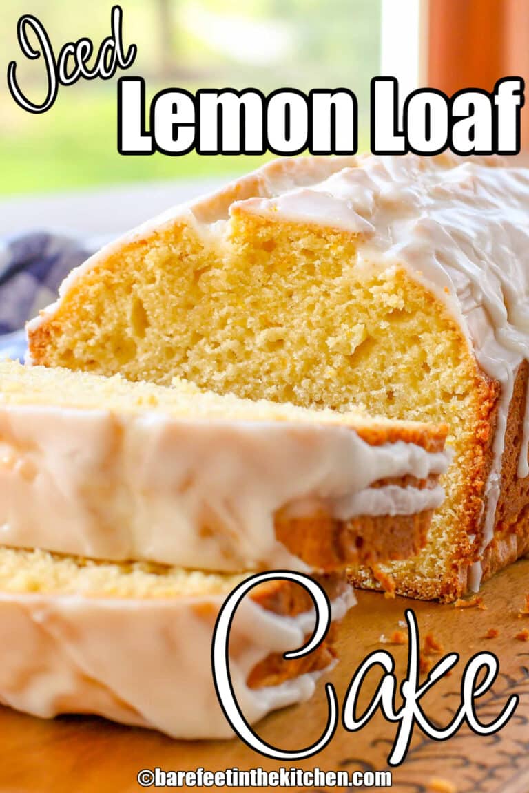 Lemon Cake with Lemon Glaze - Barefeet in the Kitchen
