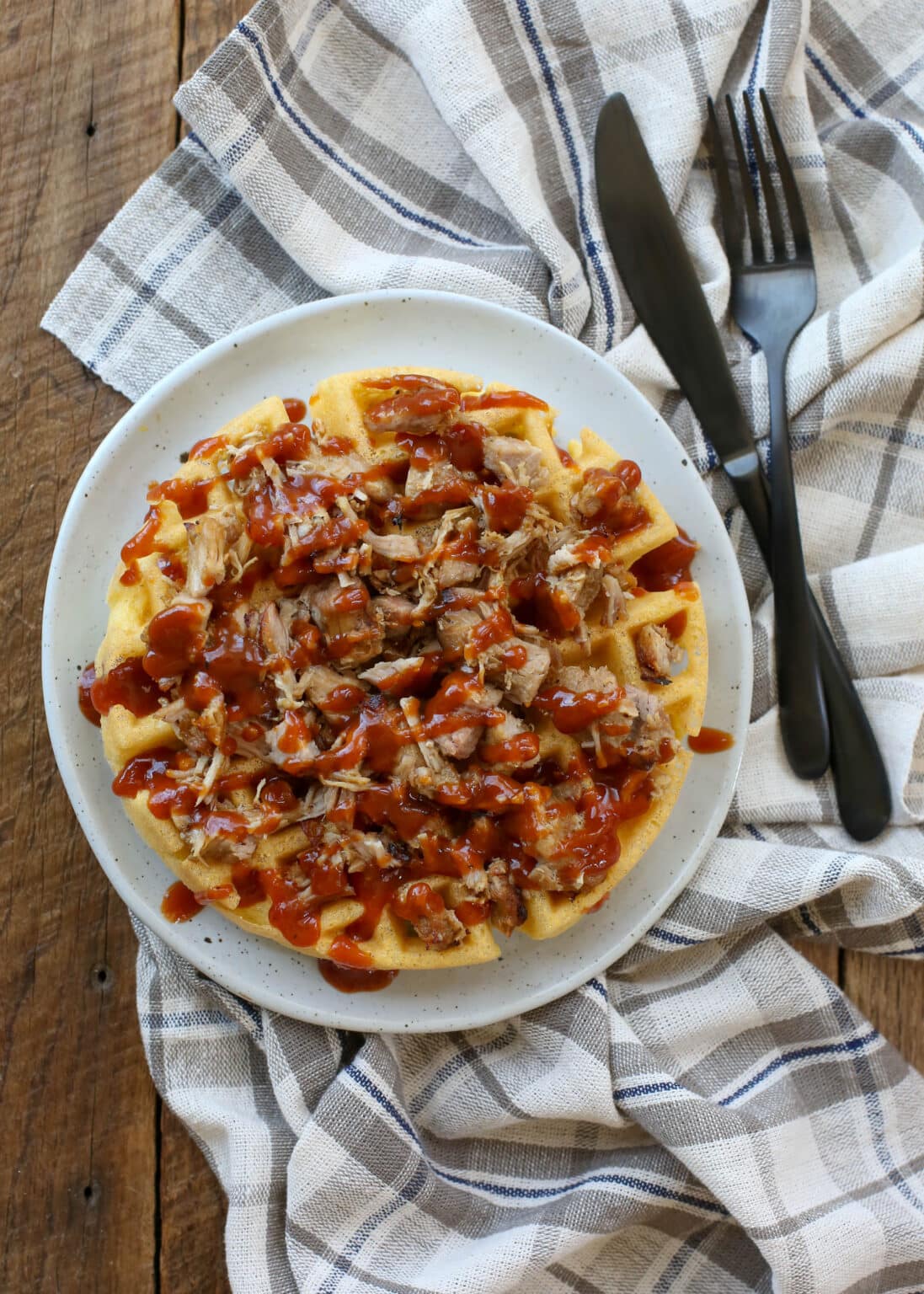 Cornbread Waffles - Barefeet in the Kitchen