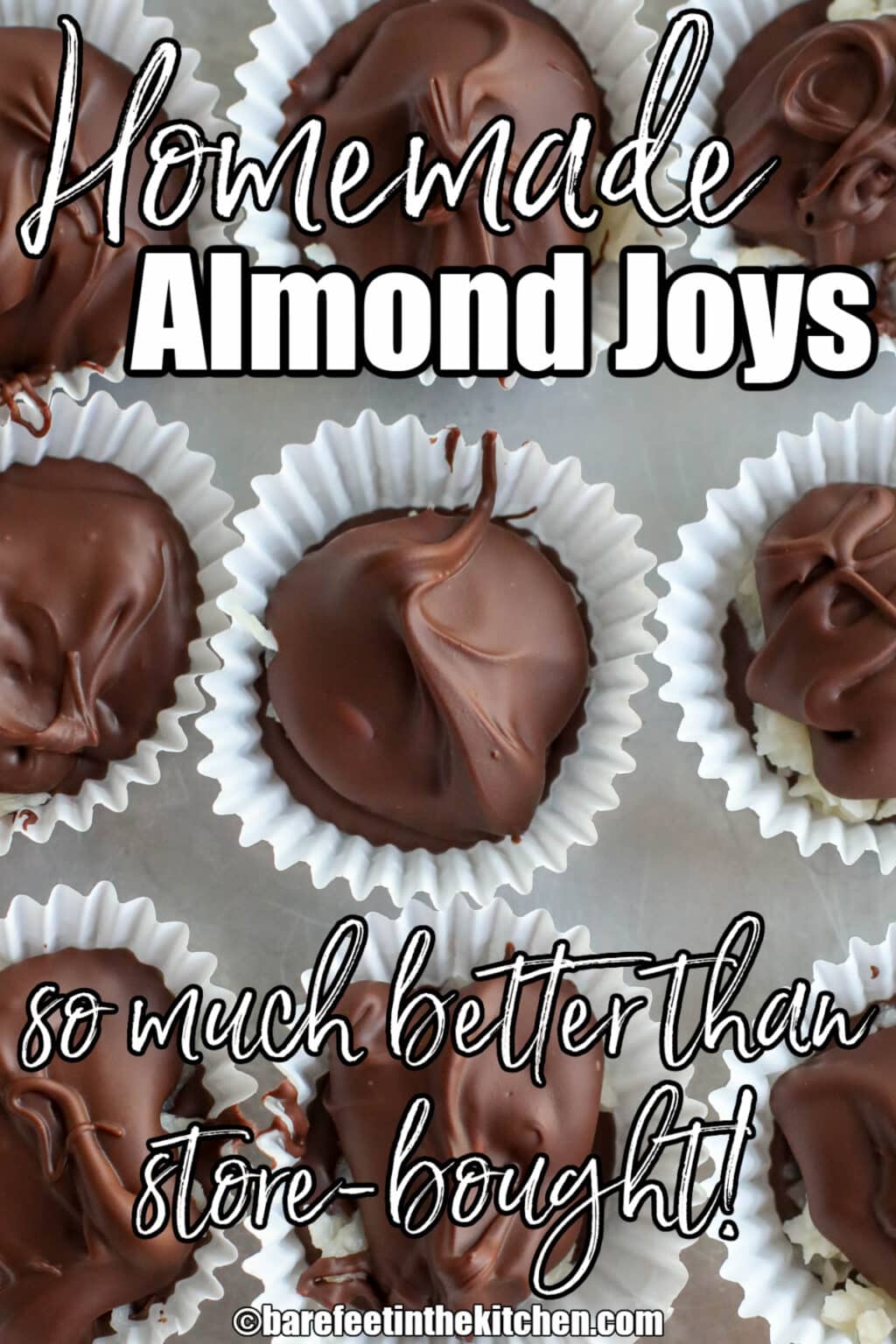 Homemade Almond Joys Candy - Barefeet In The Kitchen