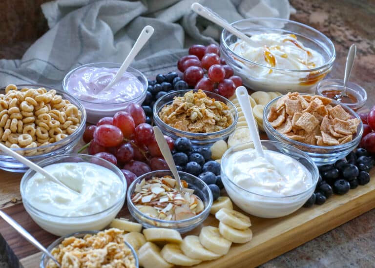Yogurt Parfait Breakfast Board - Barefeet In The Kitchen