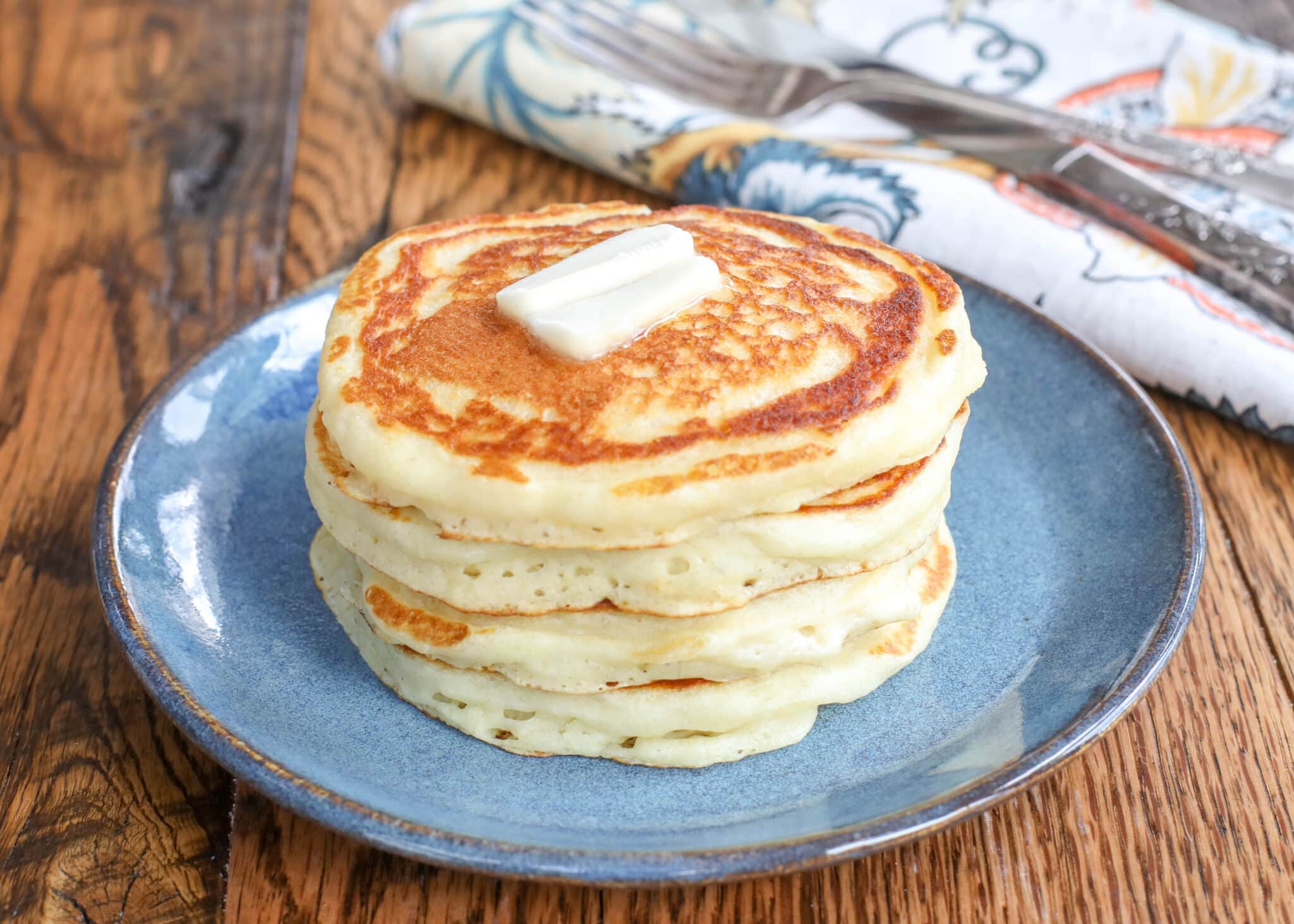 Buttermilk Pancakes - Barefeet in the Kitchen