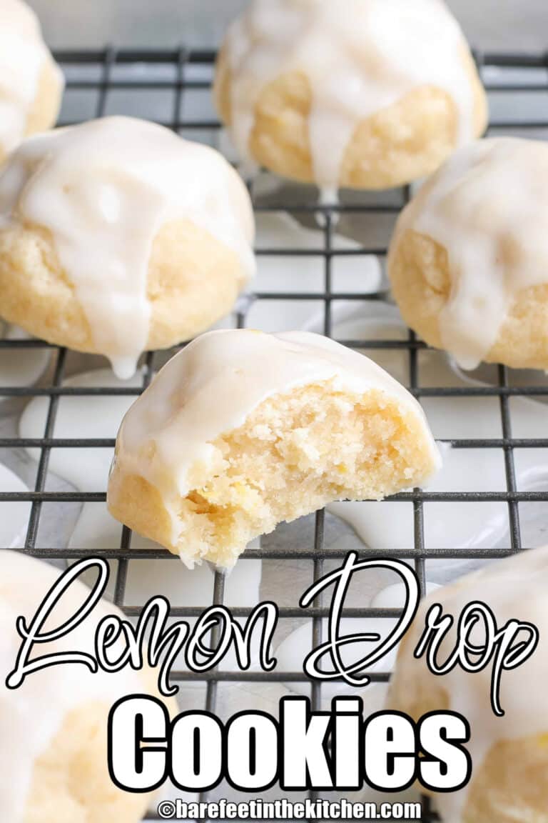 Glazed Lemon Drop Cookies - Barefeet in the Kitchen