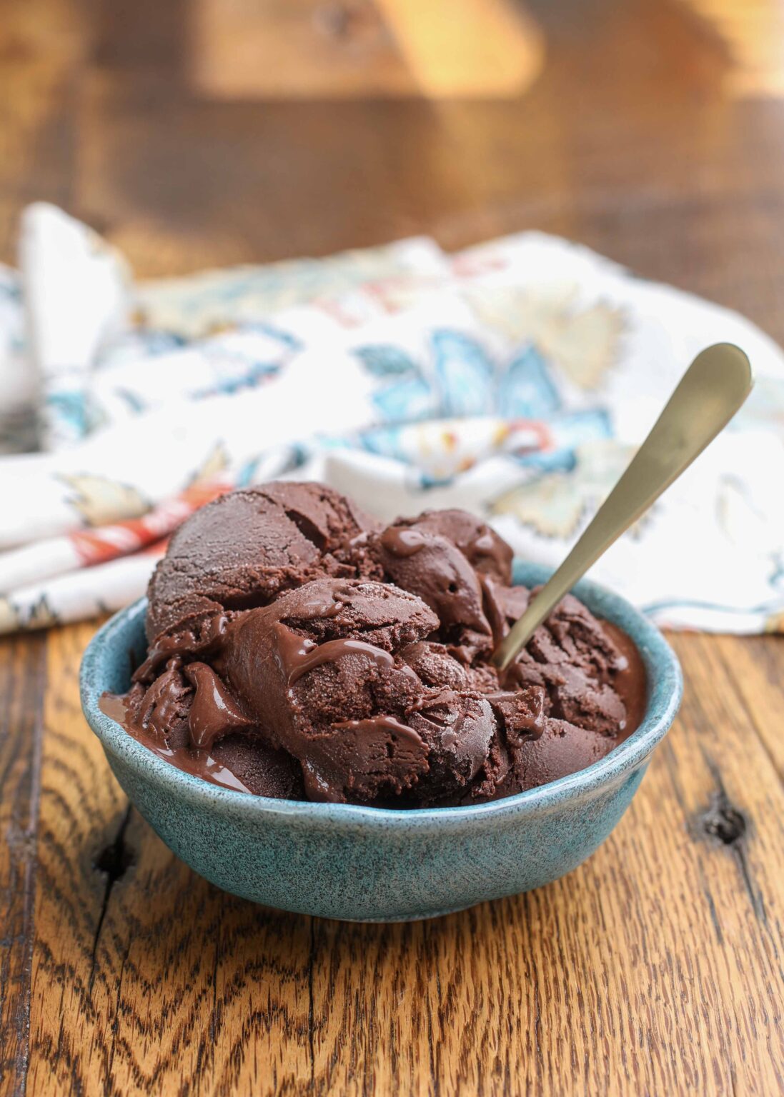 Dairy Free Chocolate Ice Cream - Barefeet in the Kitchen