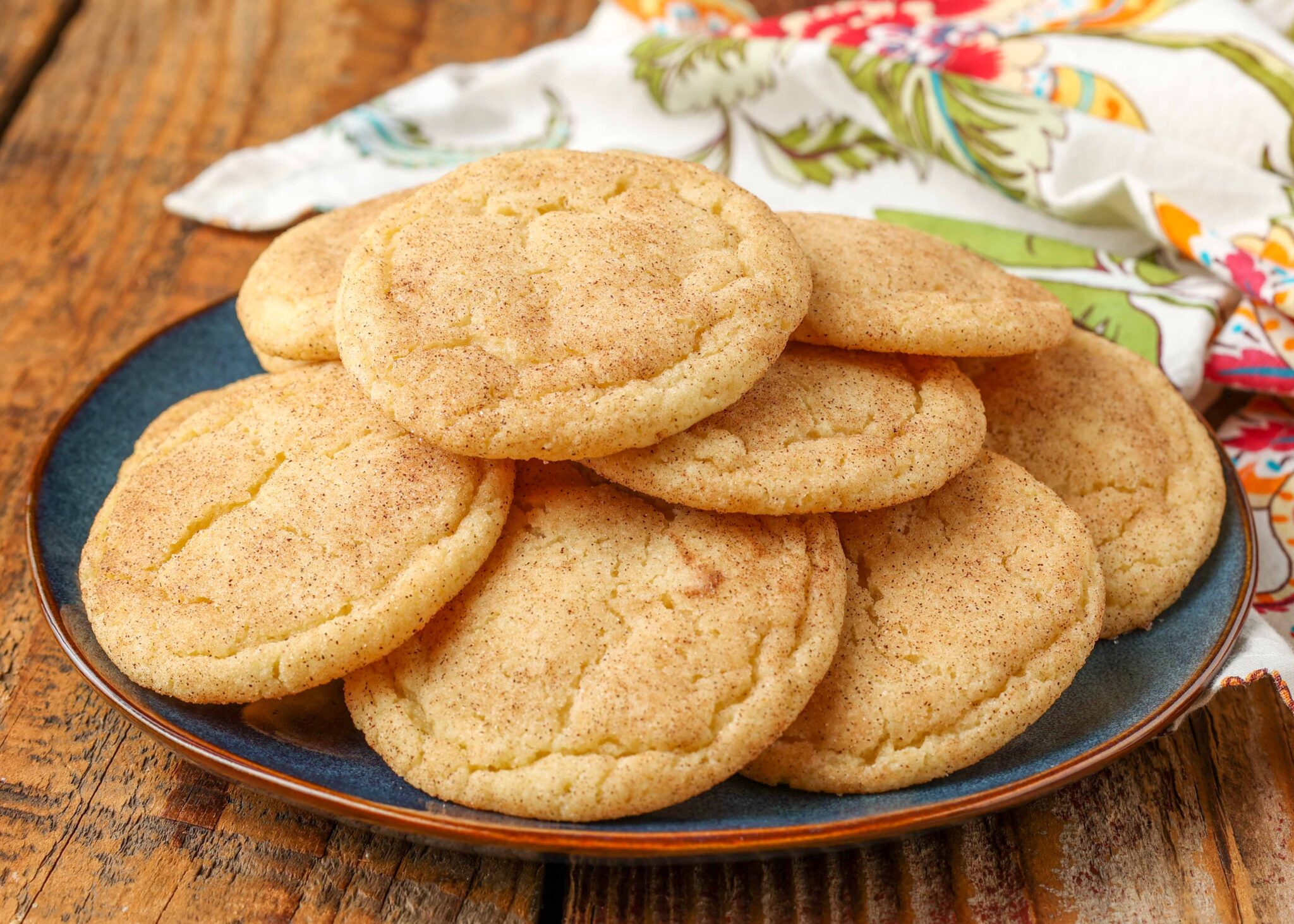 Cinnamon Crinkle Cookies - Barefeet in the Kitchen