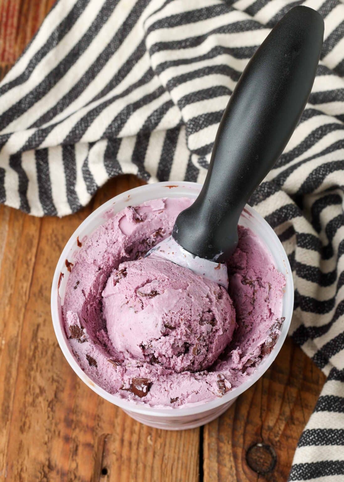Black Raspberry Ice Cream - Barefeet in the Kitchen
