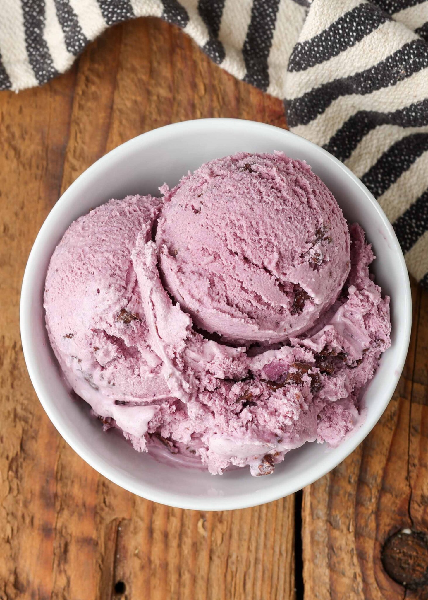 Black Raspberry Ice Cream - Barefeet in the Kitchen
