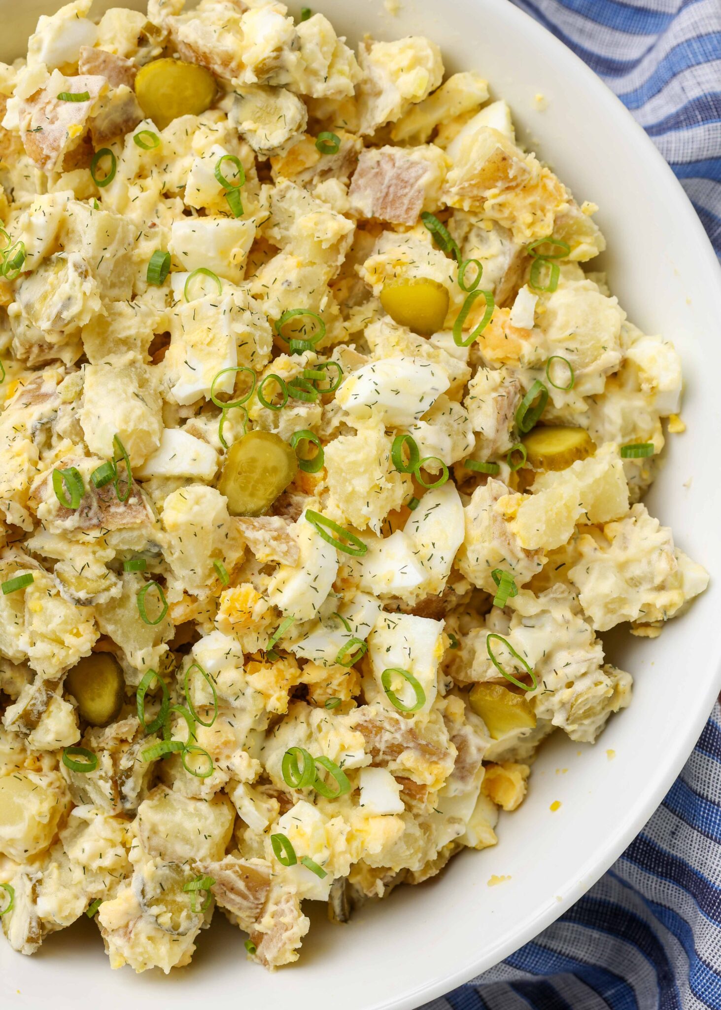 Dill Pickle Potato Salad - Barefeet in the Kitchen