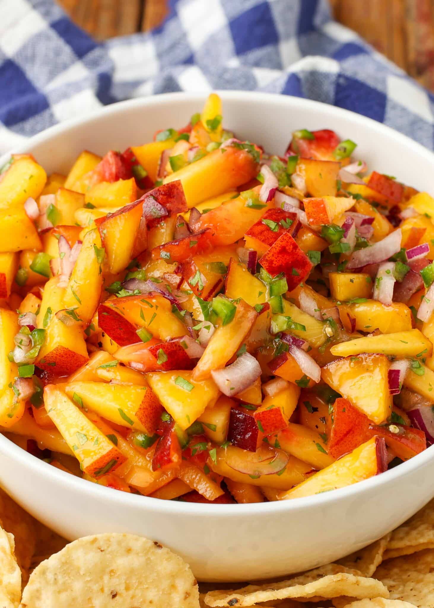 Peach Jalapeno Salsa Barefeet In The Kitchen Peach Jalapeno Salsa Barefeet In The Kitchen