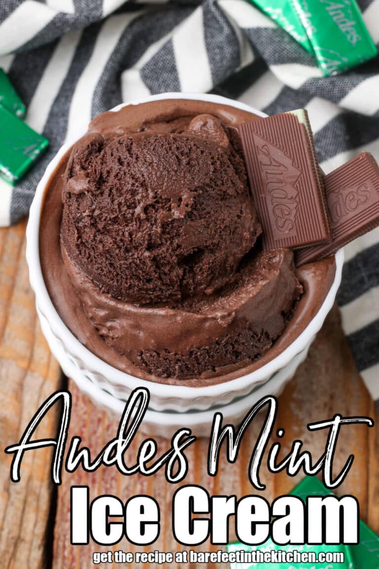 Andes Mint Ice Cream - Barefeet in the Kitchen
