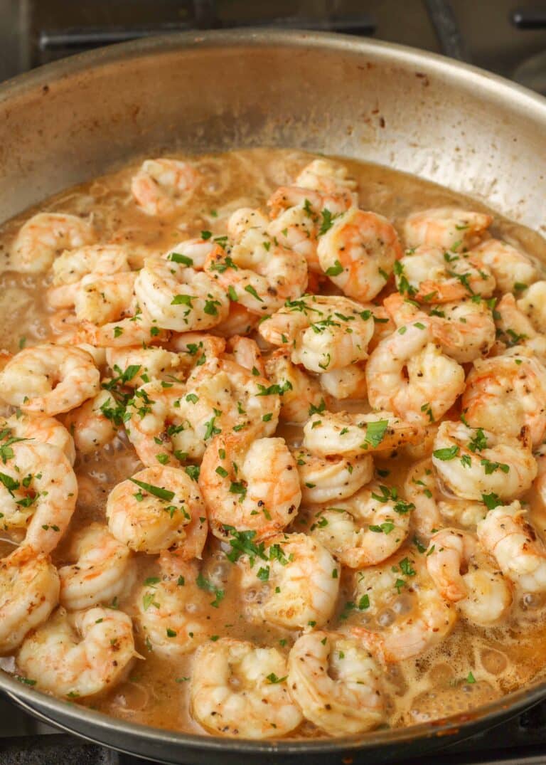 Weeknight Shrimp Piccata - Barefeet in the Kitchen