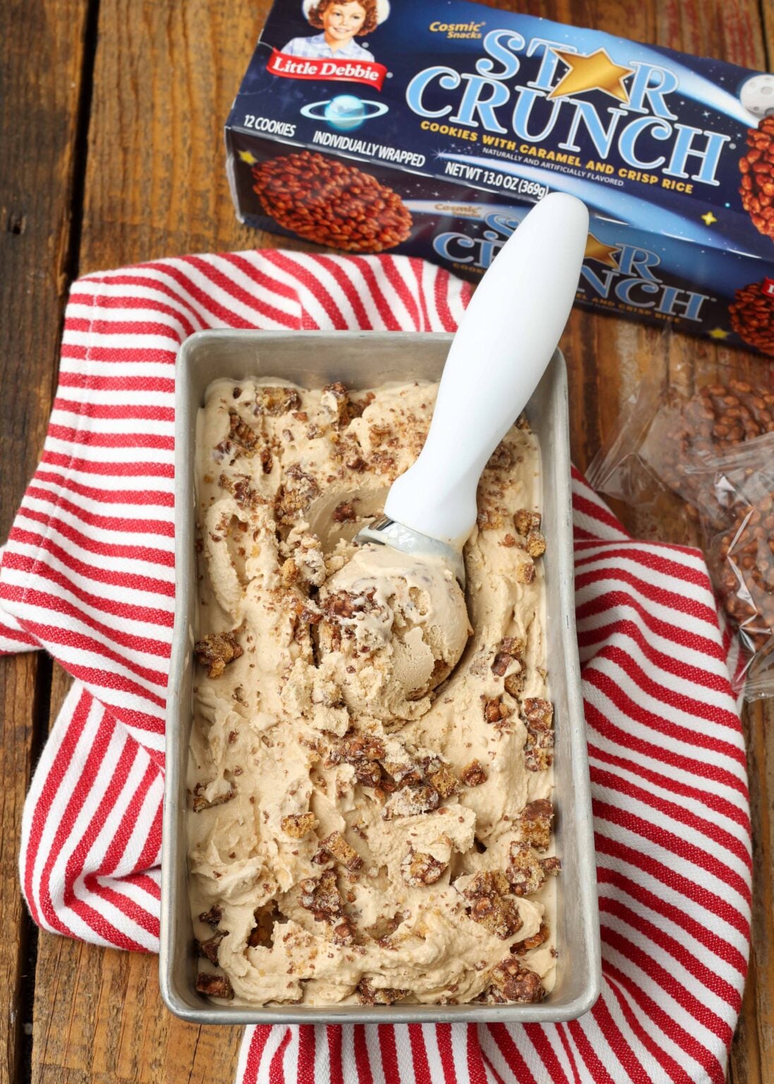 Star Crunch Ice Cream - Barefeet in the Kitchen