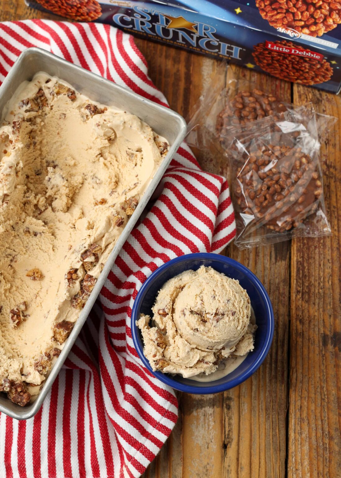 Star Crunch Ice Cream - Barefeet in the Kitchen