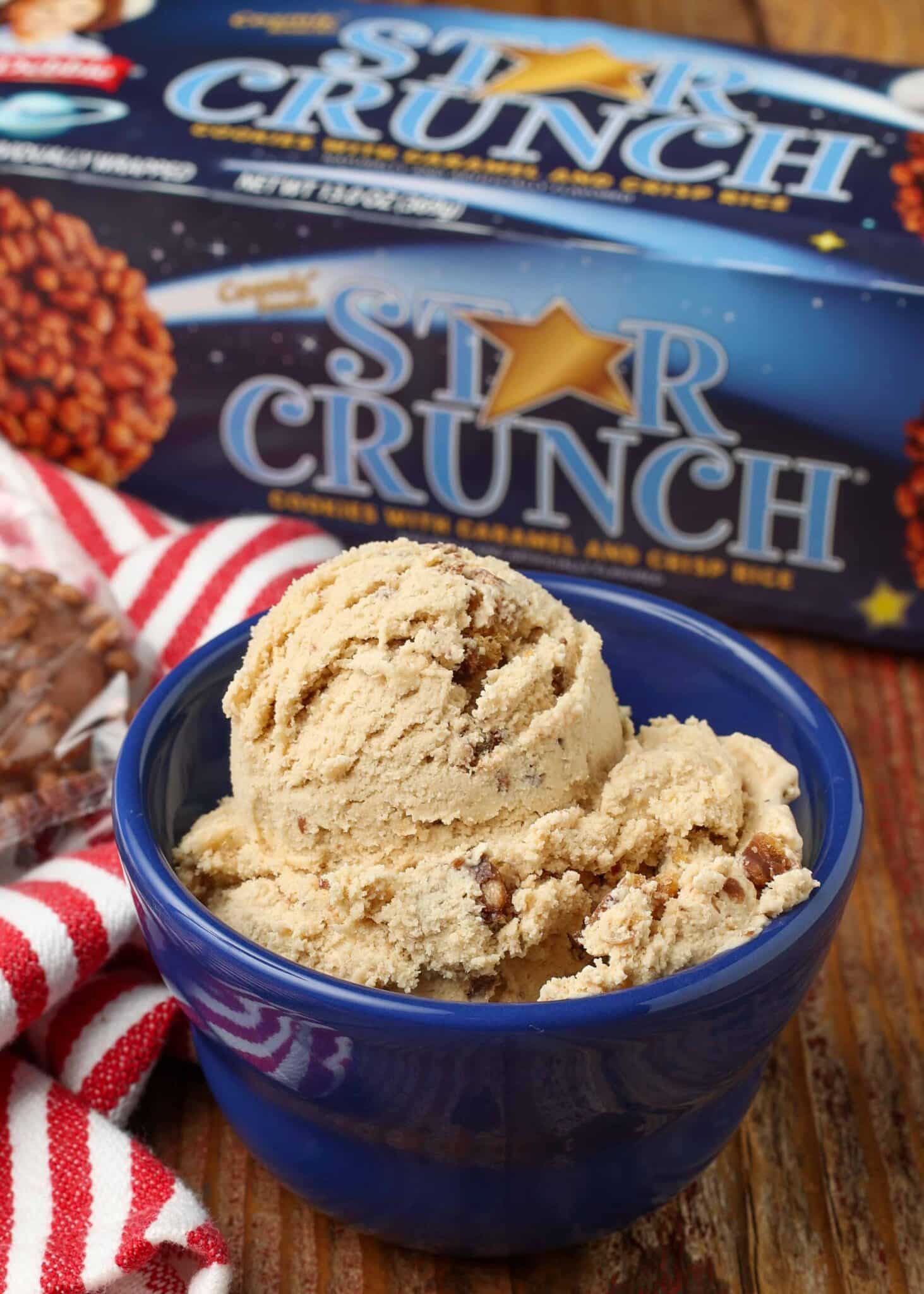 Star Crunch Ice Cream - Barefeet in the Kitchen