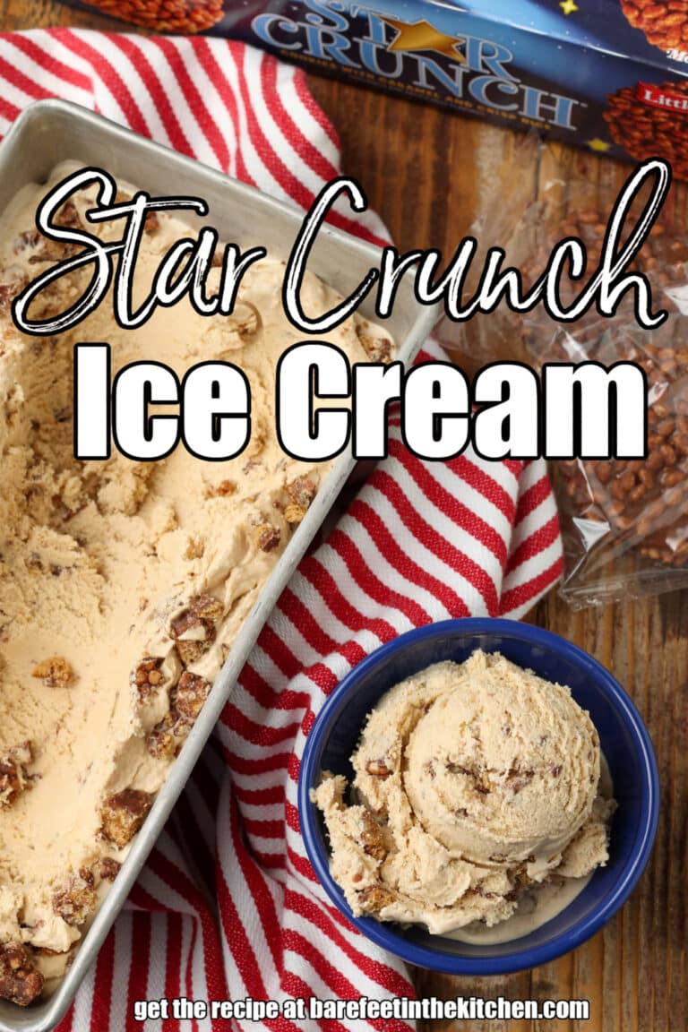 Star Crunch Ice Cream - Barefeet in the Kitchen
