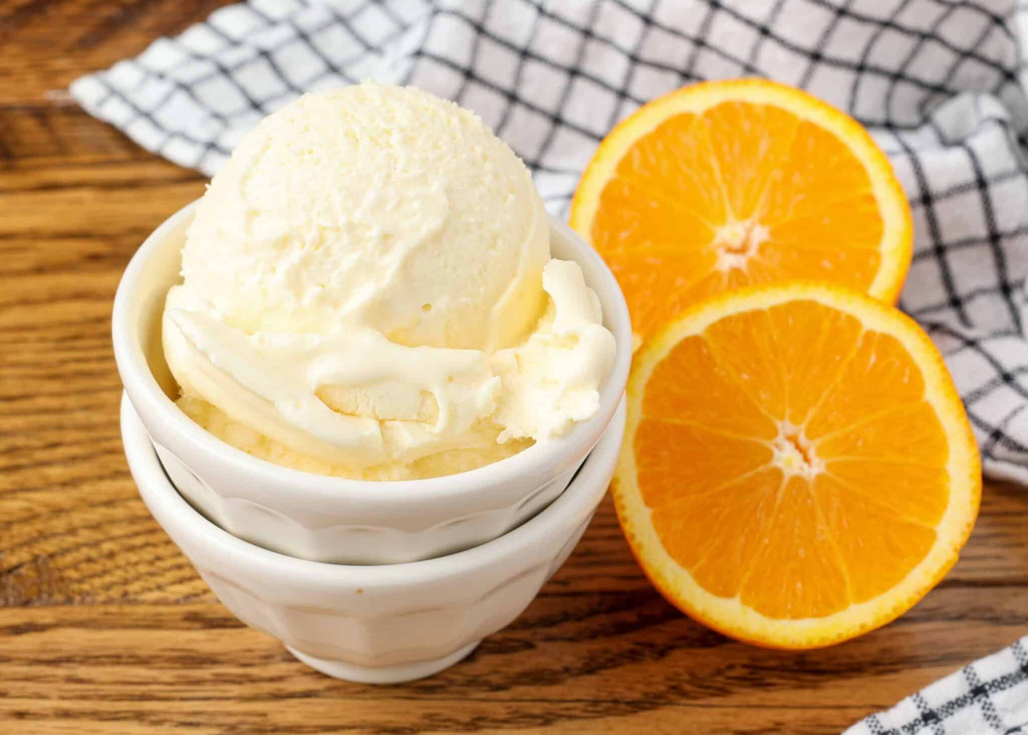 Orange Ice Cream - Barefeet in the Kitchen
