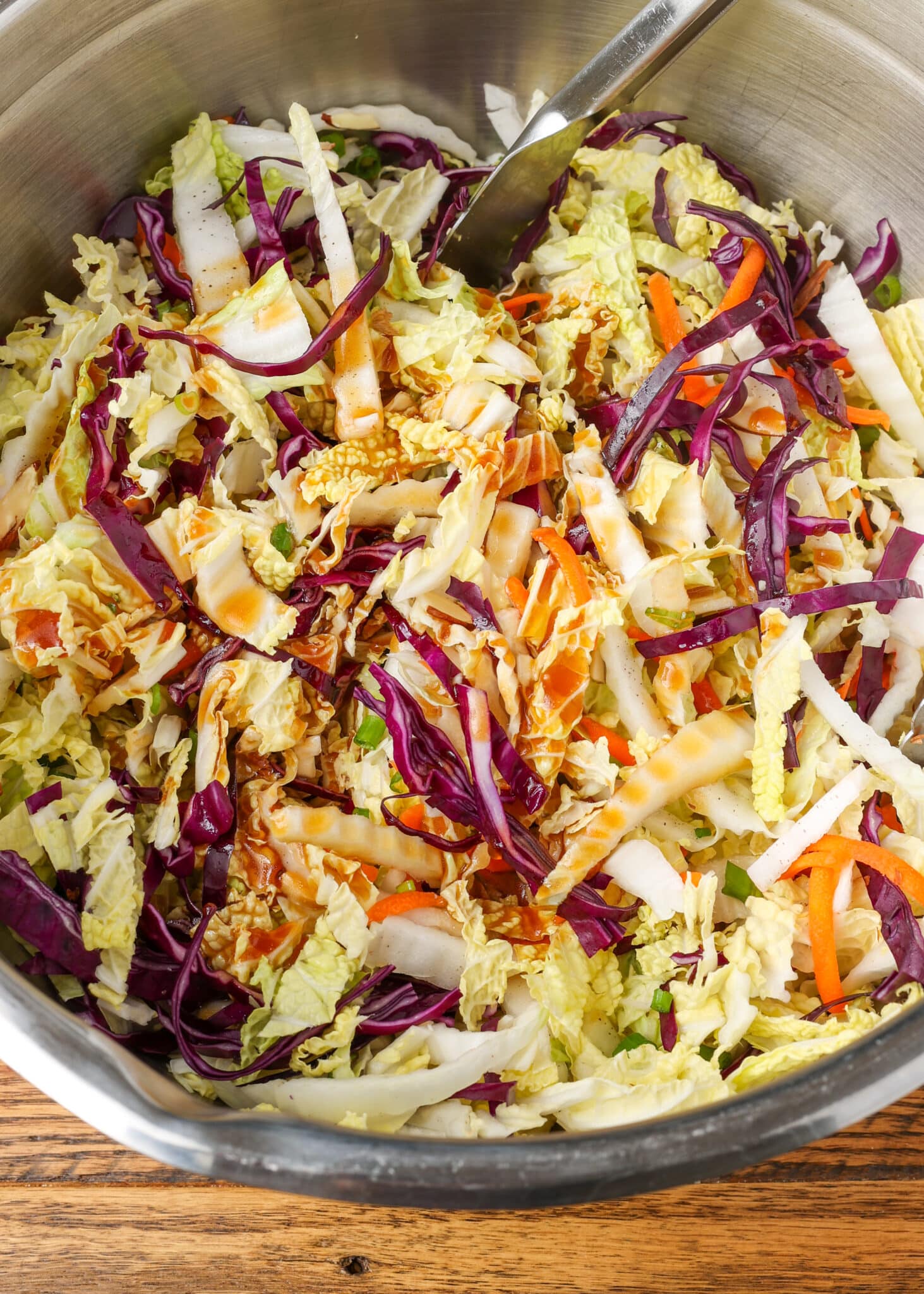 Asian Cabbage Salad - Barefeet in the Kitchen