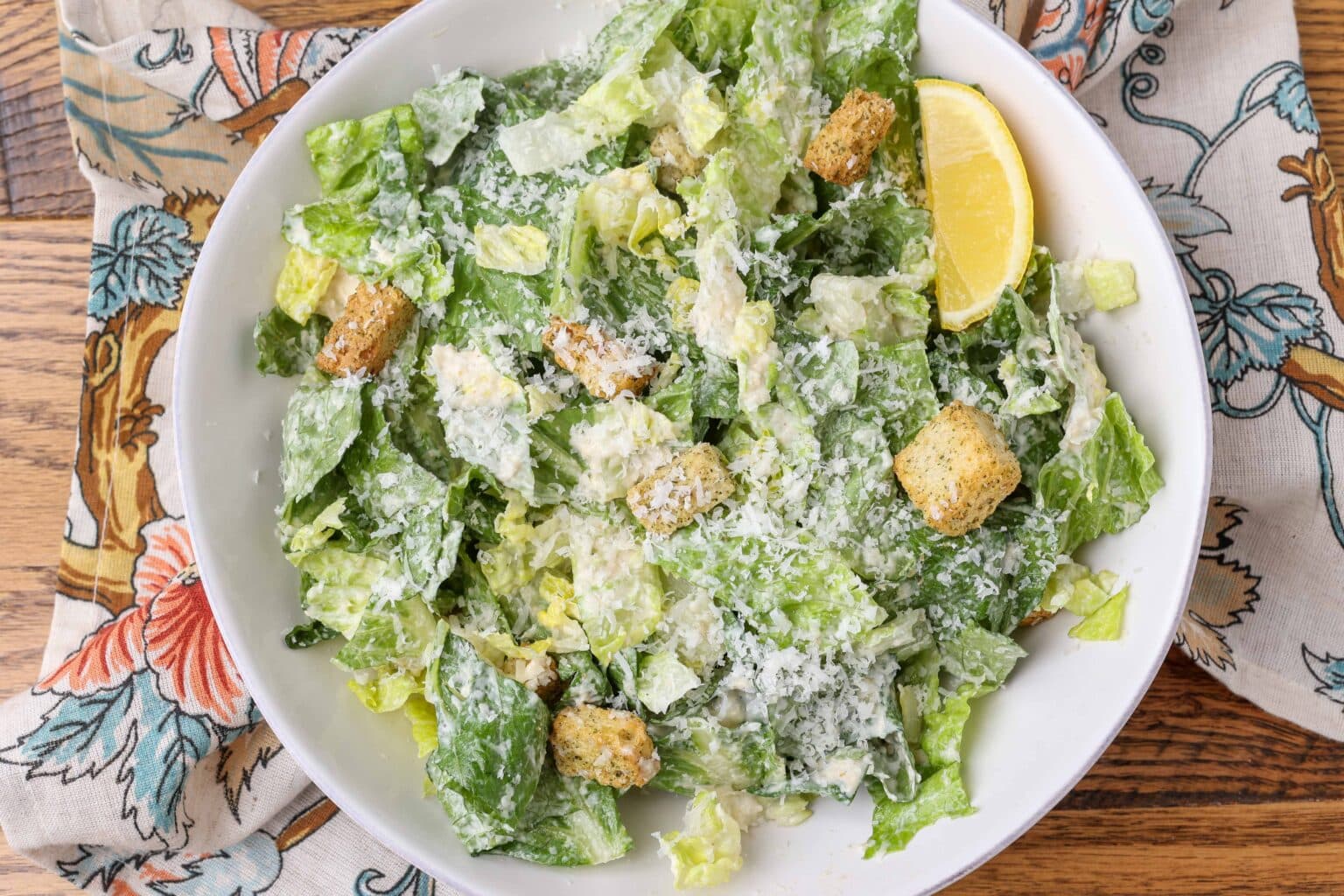 Classic Caesar Salad - Barefeet in the Kitchen