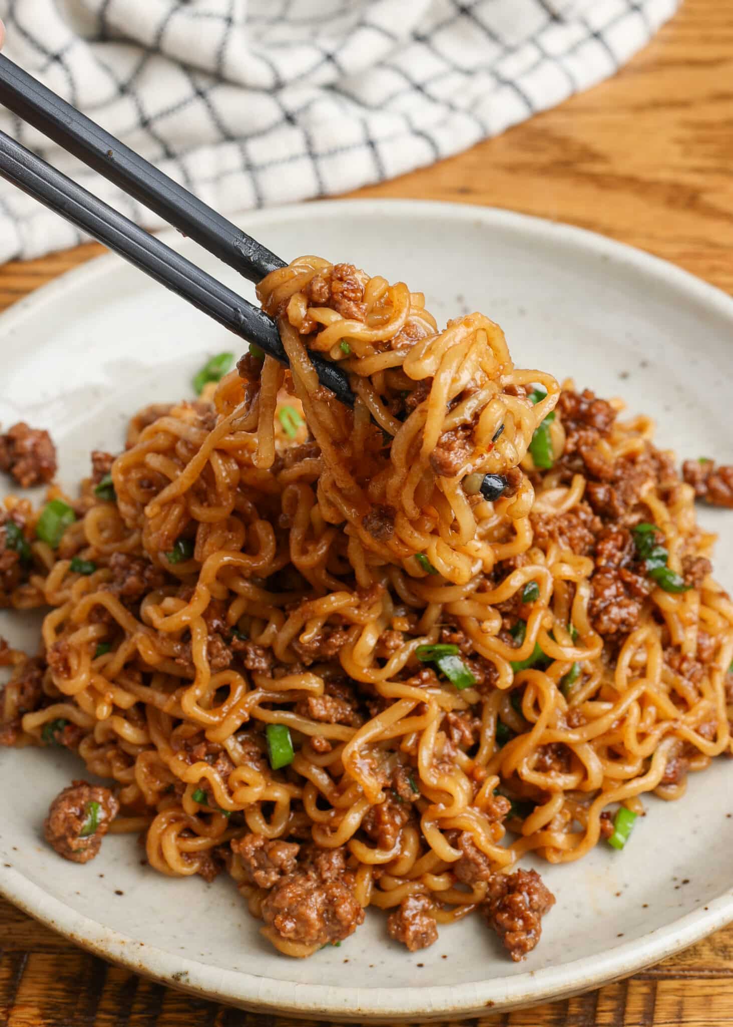 Korean Beef Noodles - Barefeet in the Kitchen