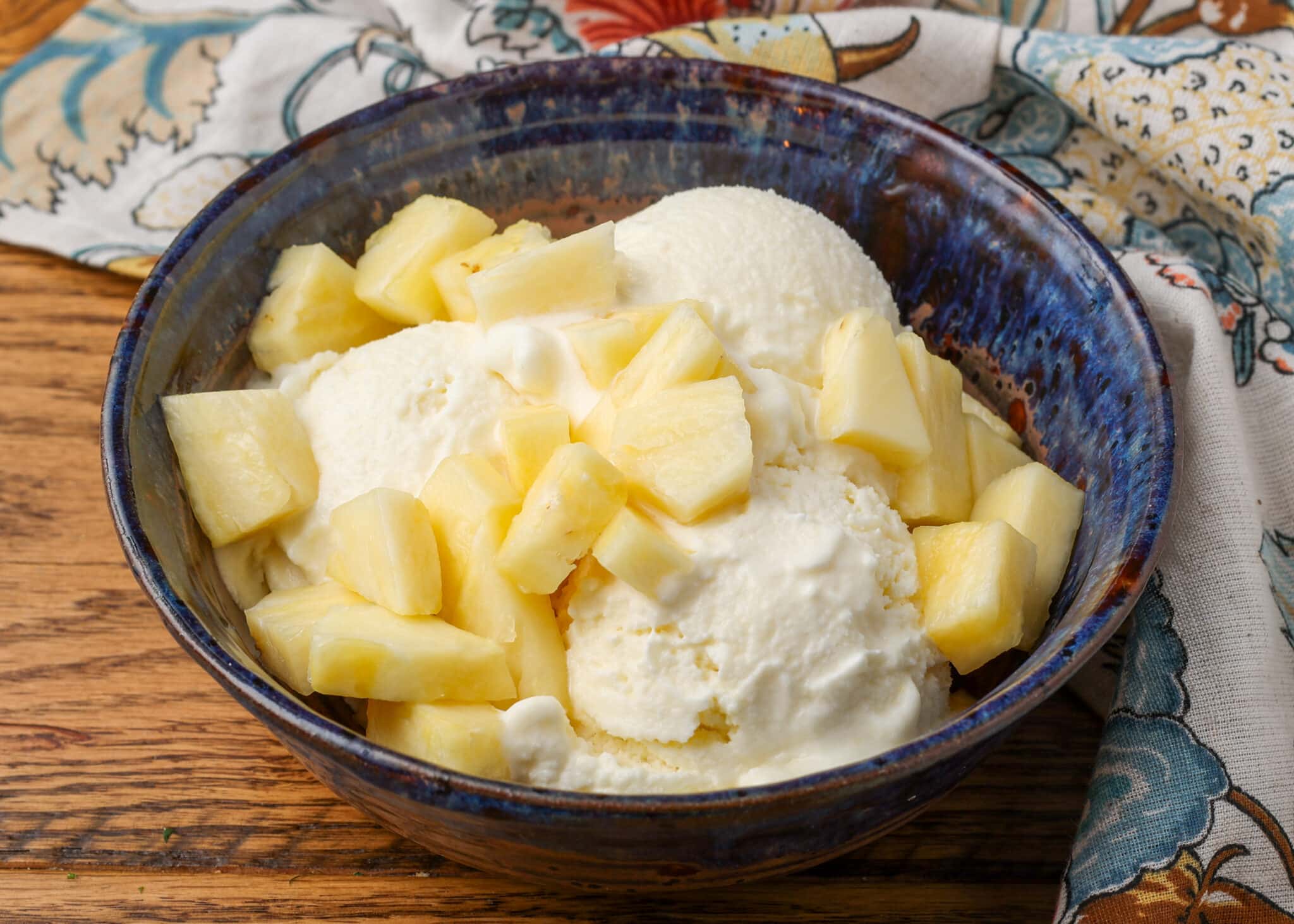 Pineapple Ice Cream - Barefeet in the Kitchen