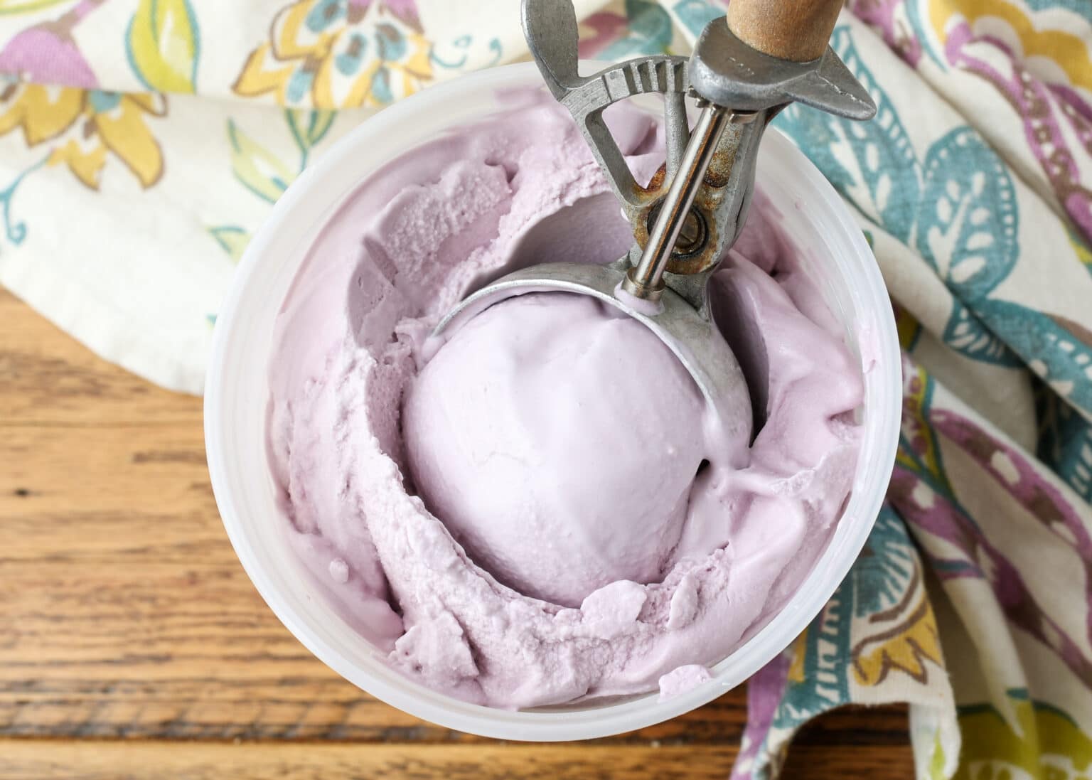 Grape Ice Cream - Barefeet in the Kitchen