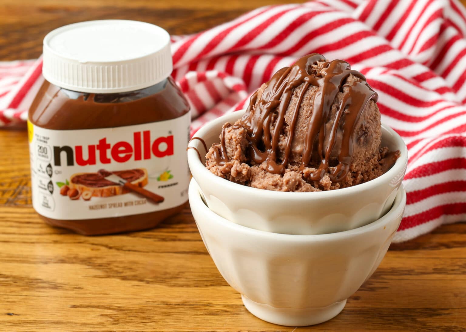 Nutella Ice Cream - Barefeet in the Kitchen