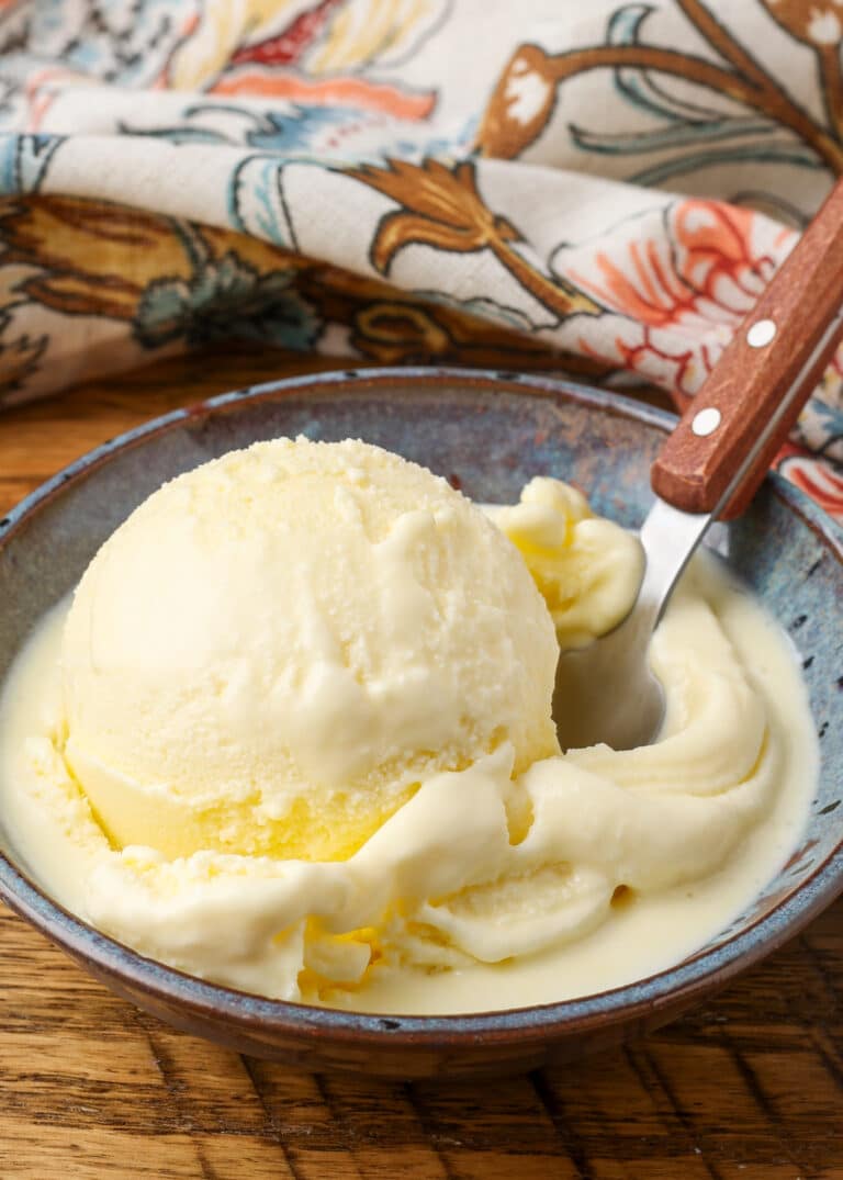 Olive Oil Ice Cream - Barefeet in the Kitchen