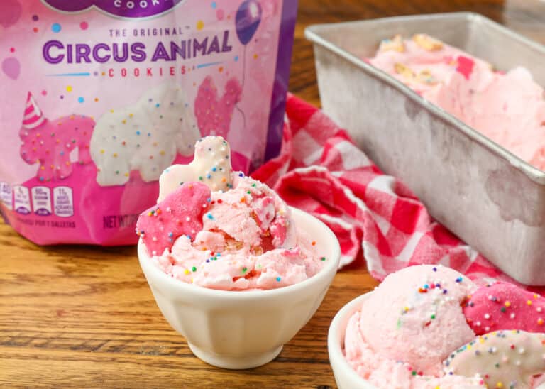 Circus Animal Cookie Ice Cream - Barefeet in the Kitchen