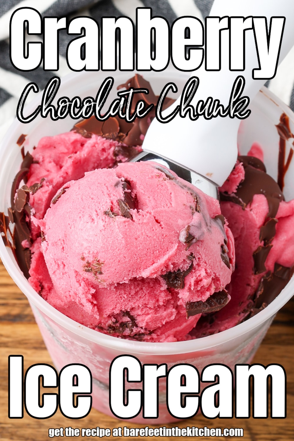 Cranberry Ice Cream - Barefeet in the Kitchen