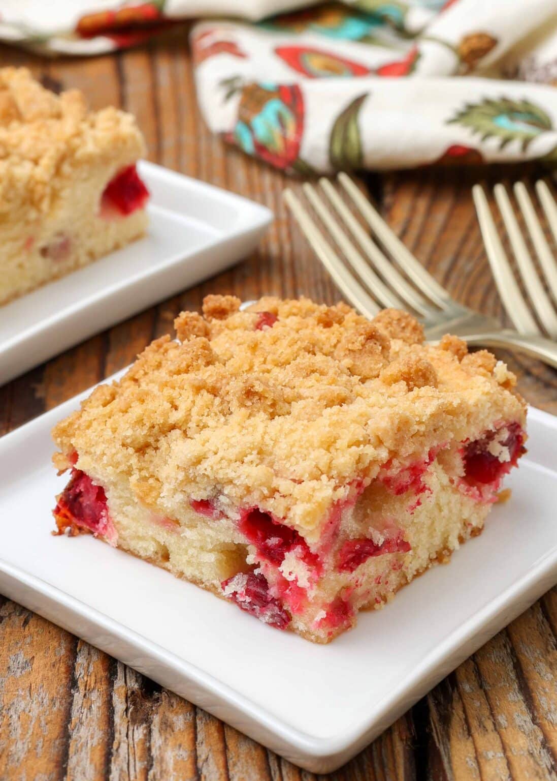 Cranberry Coffee Cake - Barefeet in the Kitchen