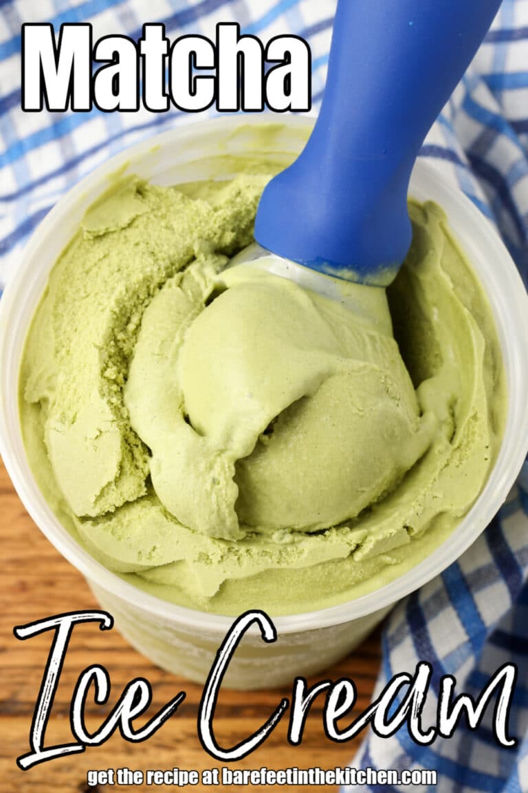Matcha Ice Cream - Barefeet in the Kitchen